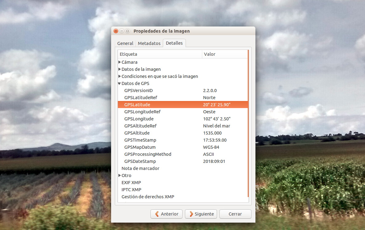 Obtener los datos GPS de una foto y convertir de grados a decimales ...